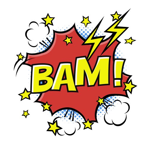 Comic speech chat bubble pop art style hot Vector Image