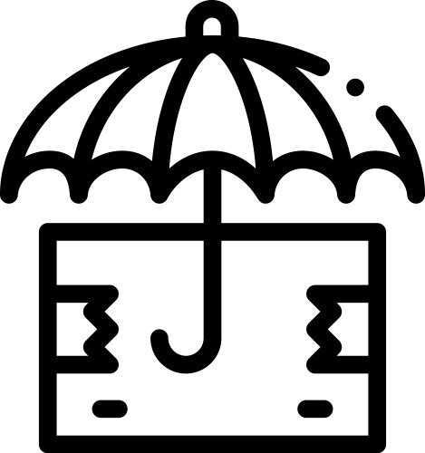 Cargo icon thin linear style design isolated Vector Image