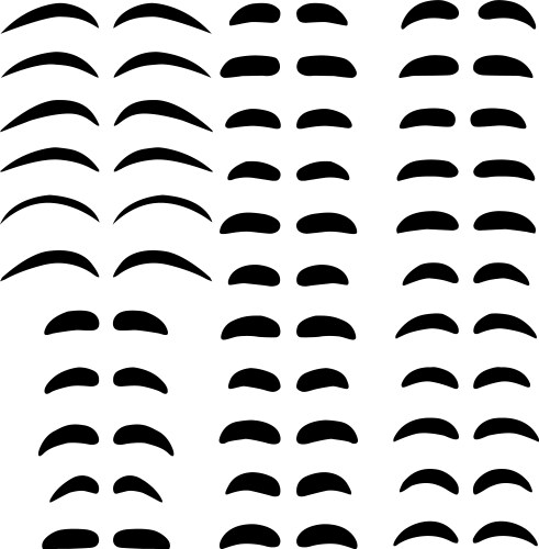 Cartoon Eyebrows Vector Images (over 10,000)