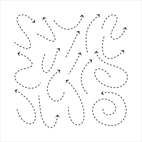 Spiral arrows doodle set hand drawn spring arrow Vector Image