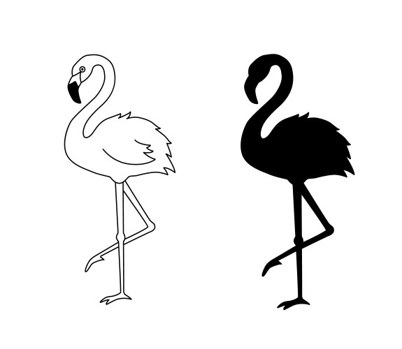 Flamingo Line Vector Images (over 3,100)