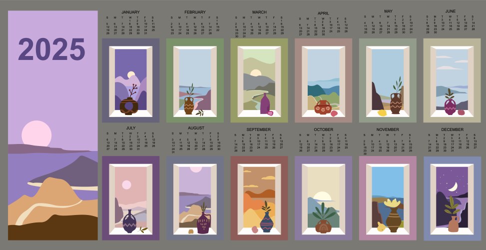 2025 Calendar Vector Images (over 17,000)