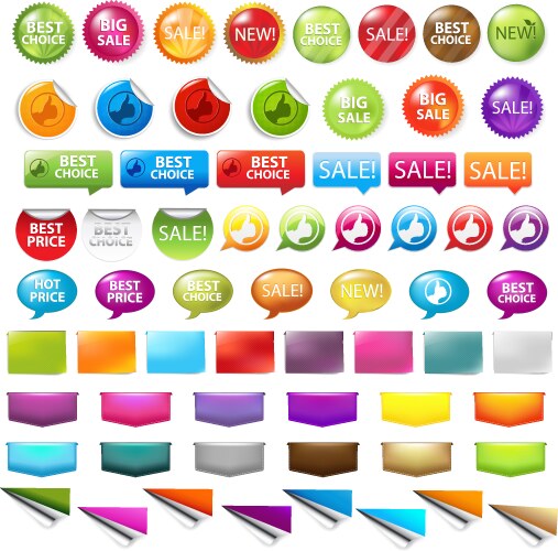 Stickers Royalty Free Vector Image - VectorStock