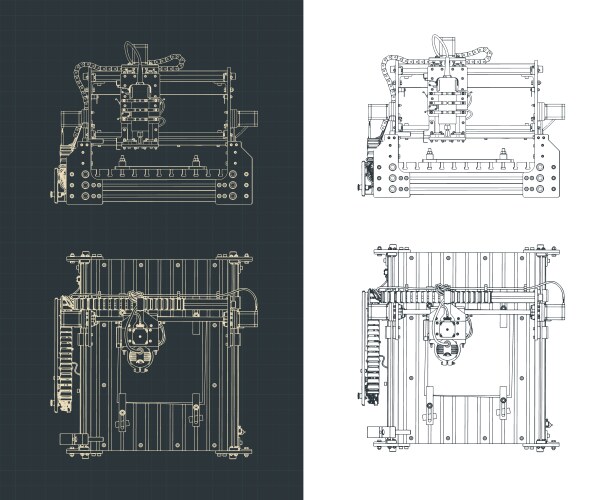 Metalworking cnc milling machine Royalty Free Vector Image
