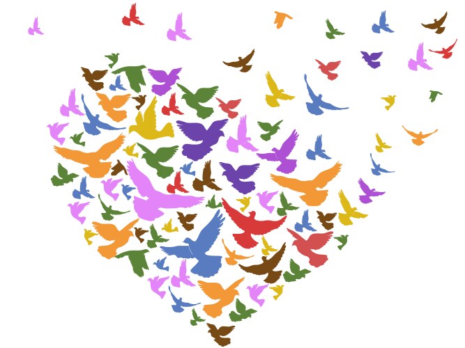 A tree and birds Royalty Free Vector Image - VectorStock