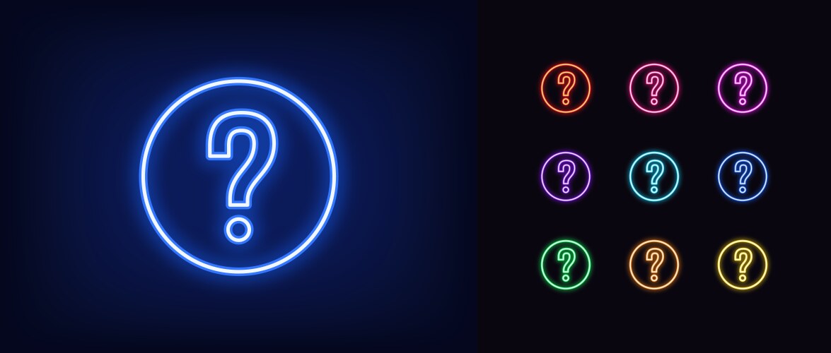 Glowing Question Mark Vector Images (over 1,500)