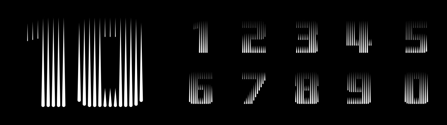 Number 3 abstract line art Royalty Free Vector Image