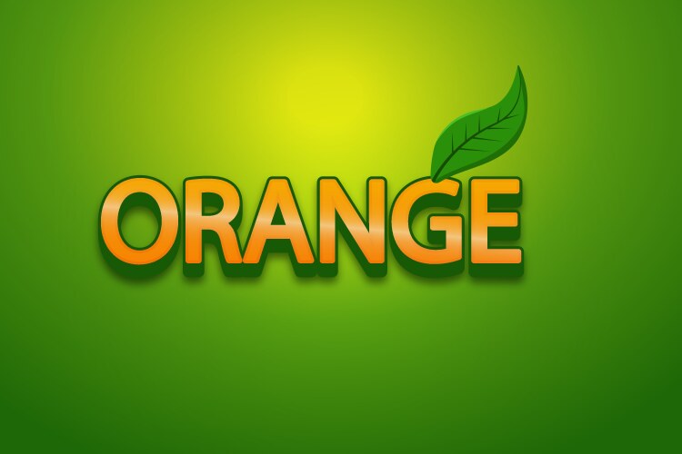 Red text editable font effect Royalty Free Vector Image