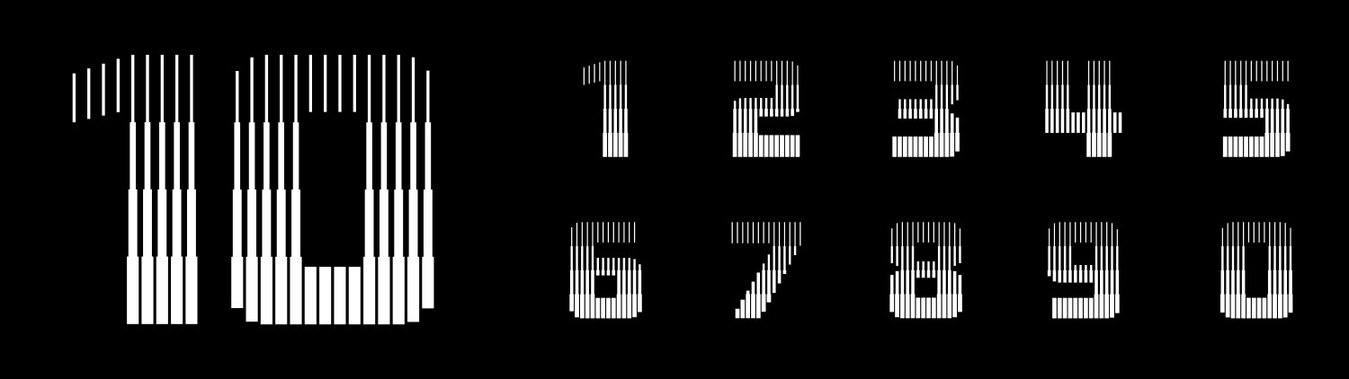 Number 3 abstract line art Royalty Free Vector Image