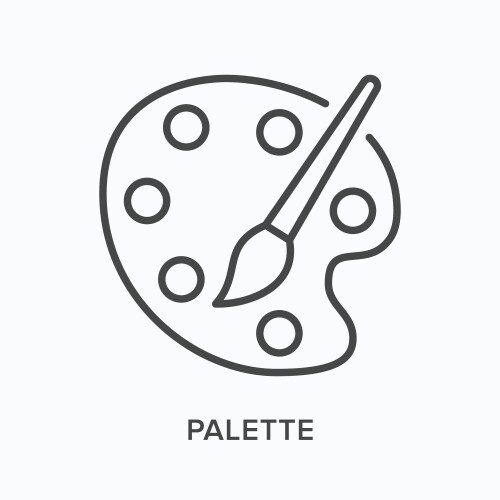 Paint Palette Outline Plastic Paint Palette Traditional Shape