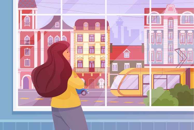 Girl Standing Cartoon Vector Images (over 59,000)