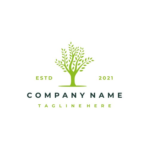 Banyan tree logo icon Royalty Free Vector Image