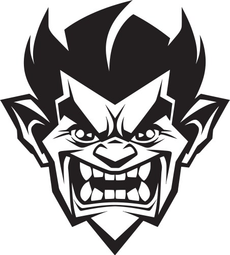Diabolicaldwarf cartoon evil goblin goblingloom Vector Image