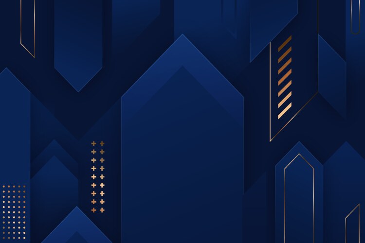 Realistic luxury background with golden lines Vector Image