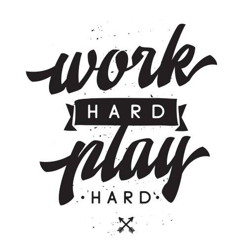 Work hard stay humble lettering typography Vector Image