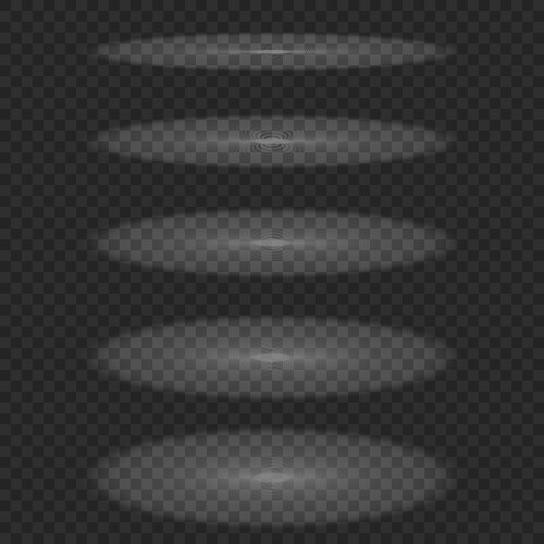 Dark transparent shadow or light effects on black Vector Image