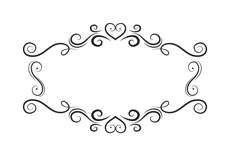 Elegant Text Box Template Royalty Free Vector Image