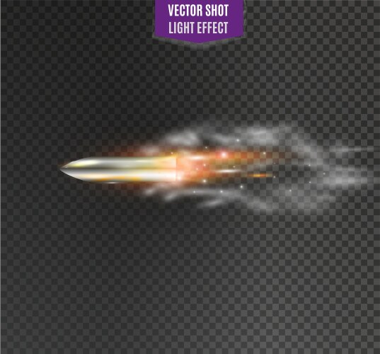 Flying bullet Royalty Free Vector Image - VectorStock