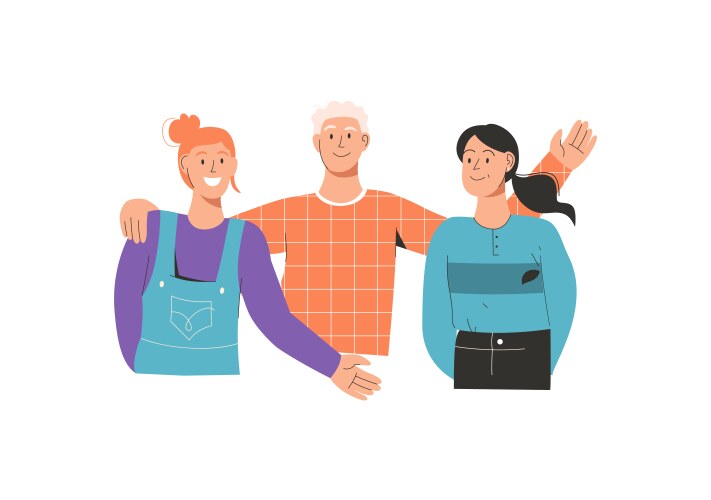 Friends Group Cartoon Vector Images (over 45,000)