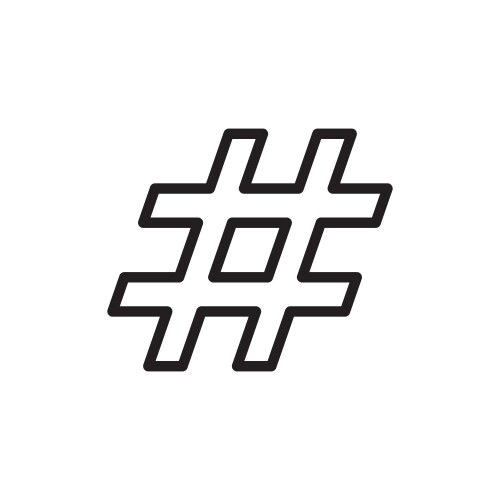 Black Hashtag Vector Images (over 5,100)