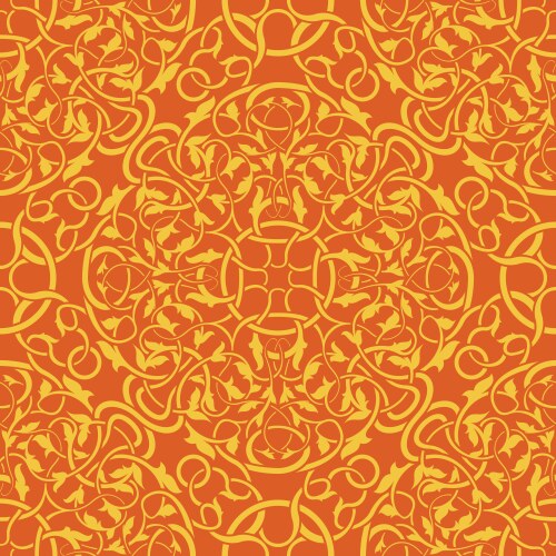 Sunny orange seamless pattern Royalty Free Vector Image