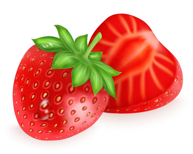 Appetizing strawberry Royalty Free Vector Image