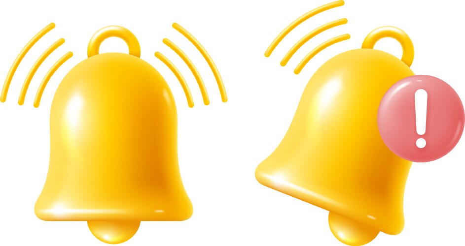 Ring bell cartoon Royalty Free Vector Image - VectorStock