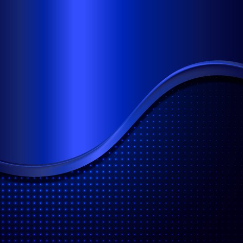 Metal background with blue waves Royalty Free Vector Image