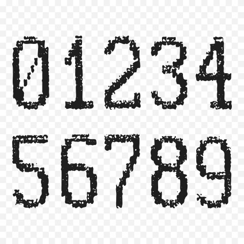 Vintage Numbers Vector Images (over 69,000)