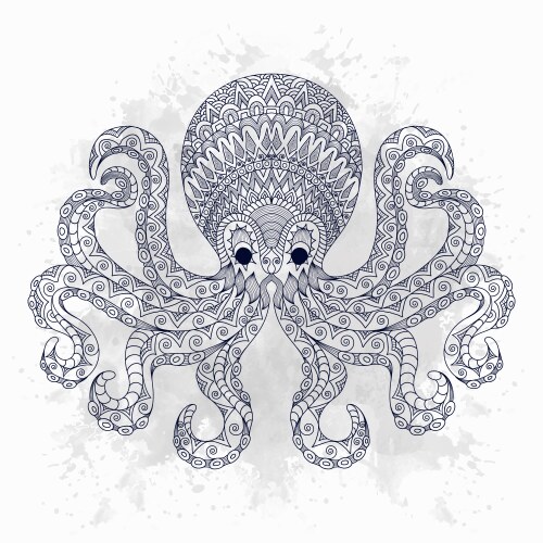 Tribal Octopus Vector Images (over 310)