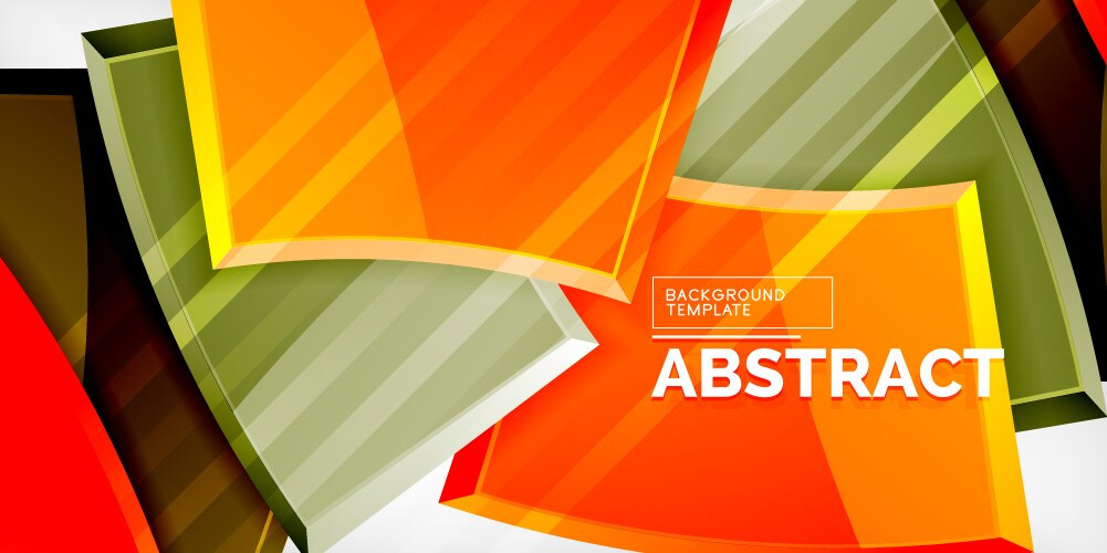 Round 3d shapes plates background creative Vector Image