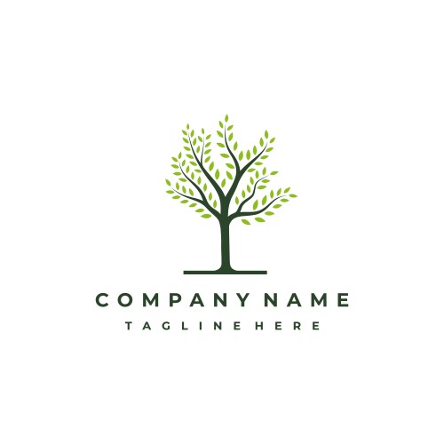 Banyan tree logo icon Royalty Free Vector Image