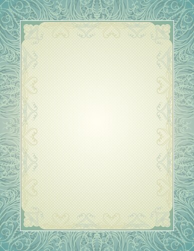 Beige certificate background with calligraphic lin