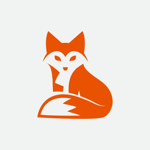 Red fox icon Royalty Free Vector Image - VectorStock