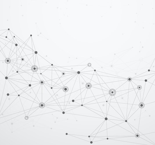 Global network connections with points and lines Vector Image