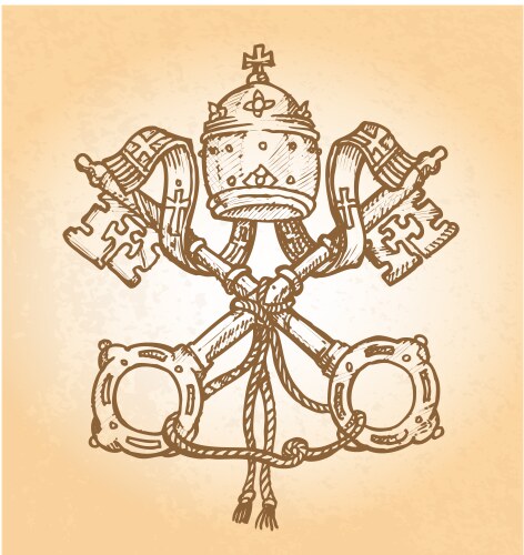 Symbol Vatican Key Vector Images (53)