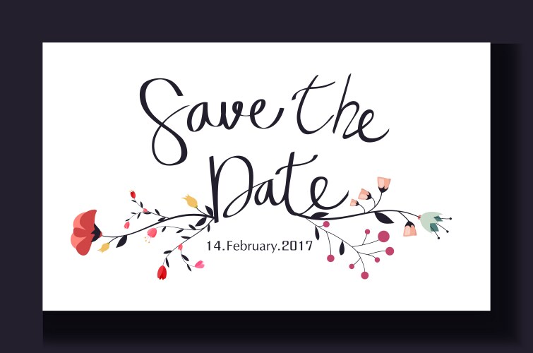 Invitation card Royalty Free Vector Image - VectorStock