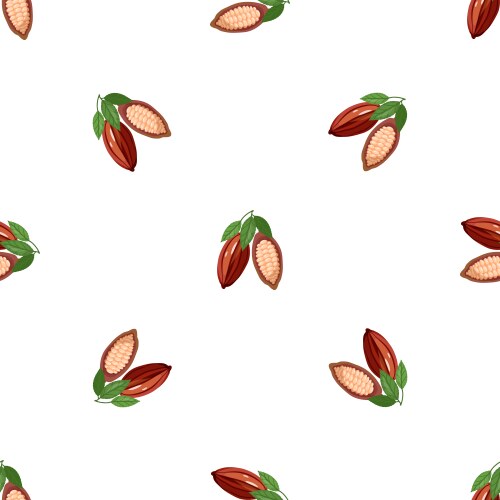 Seamless pattern of cocoa with bow knots Vector Image