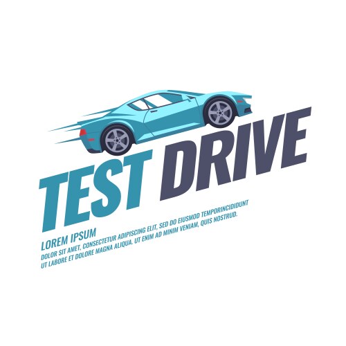 Test drive icon set Royalty Free Vector Image - VectorStock