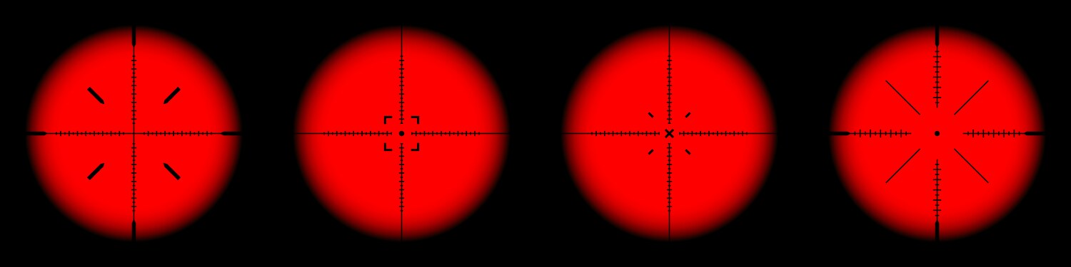 Various weapon thermal infrared sights sniper Vector Image