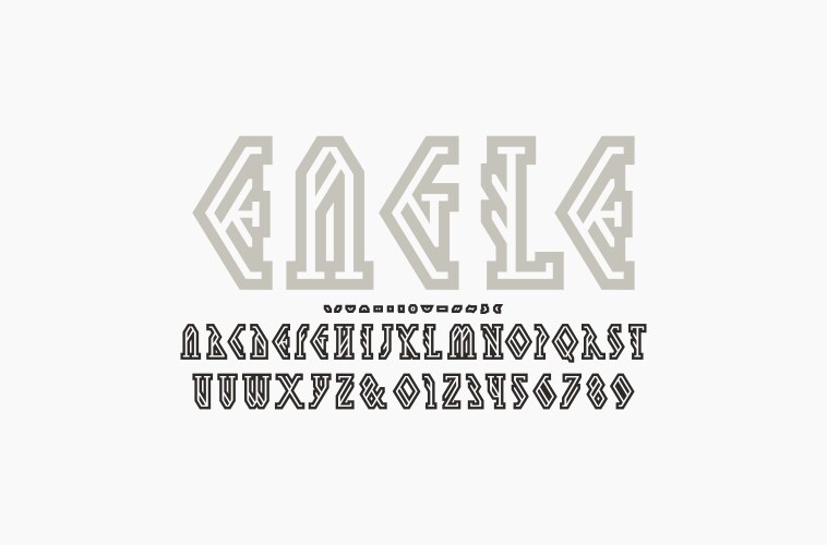 Folk Font Vector Images (over 1,700)