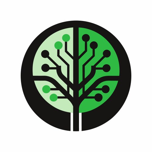 Go green energy logo Royalty Free Vector Image