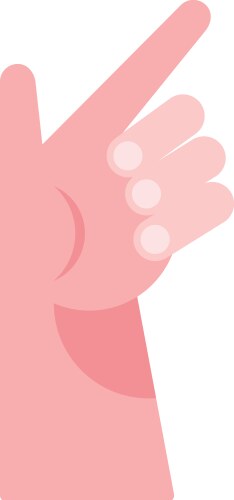 Hand human indexing Royalty Free Vector Image - VectorStock