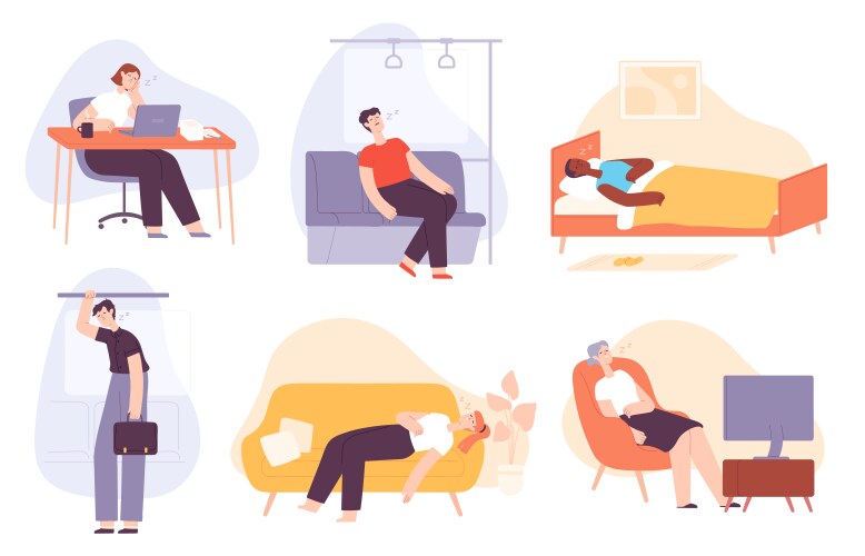 Man Sleeping in Bed Cartoon Vector Images (over 2,900)