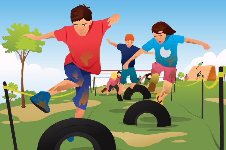 Kids Running Vector Images (over 16,000)