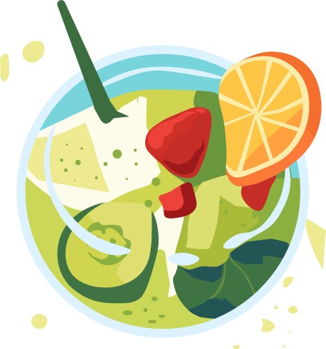 Mixed vegetable salad bowl Royalty Free Vector Image