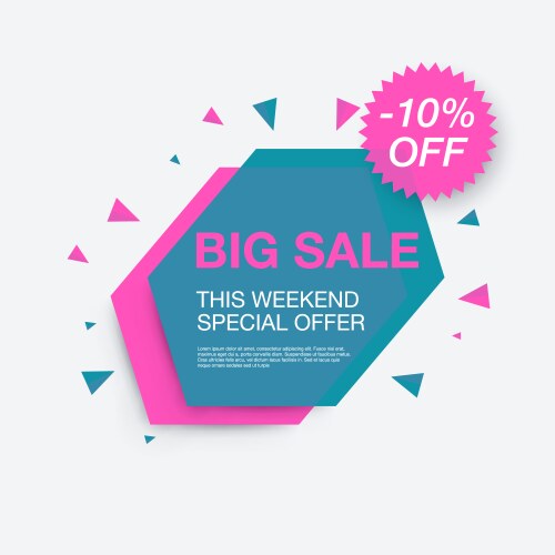 Weekend sale background Royalty Free Vector Image