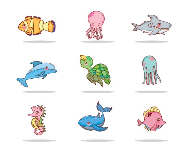 Aquatic Royalty Free Vector Image - VectorStock