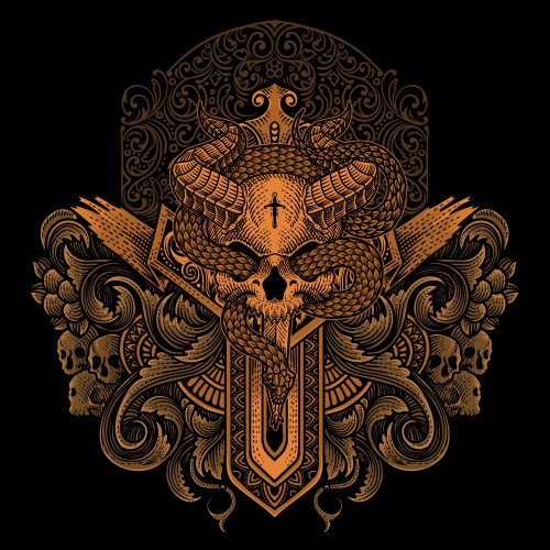 Demon Devil Border Vector Images (over 310)