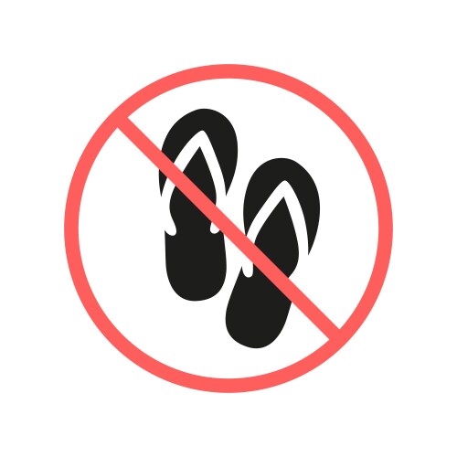 No Slipper Allowed Vector Images (over 100)